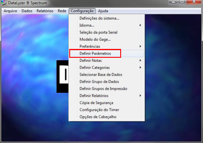 Configuração de Parâmetros