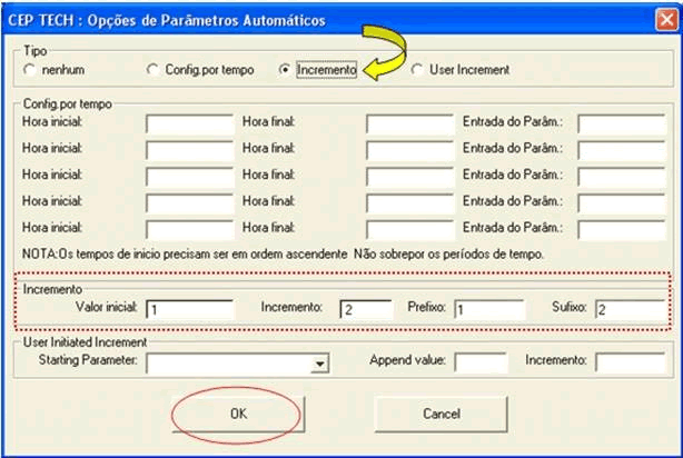 Entrada de Parâmetros Automatizada - CEP Tech - Software para CEP ...
